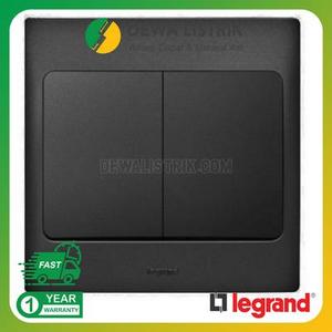 Jual Legrand 282002 - Mallia - 2G1W switch - Matt Black - Jakarta Pusat ...