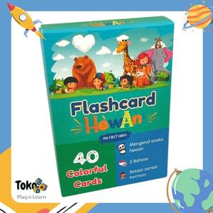 Jual Mainan Edukasi Anak My First Flash Cards Hewan Kartu Binatang ...