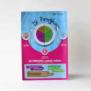 Jual Poster Isi Piringku, Poster Isi Piring Makanku, Poster Promkes ...