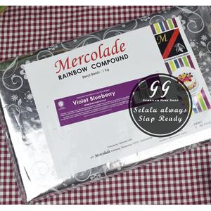 Jual MERCOLADE VIOLET BLUEBERRY Compound 1 KG Ungu Rainbow Chocolate ...