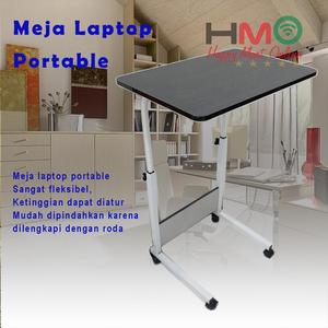 Jual Meja Laptop Portable Stand Tinggi Dengan Roda Tinggi Pendek ...