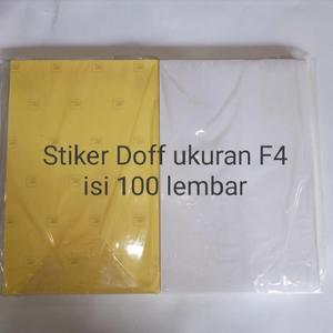 Jual PRO- KERTAS STICKER HVS DOFF CAMEL UKURAN F4 FOLIO 100 LEMBAR ...