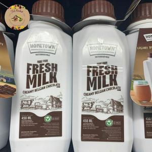 Jual Hometown Fresh Milk Creamy Belgian Chocolate |Susu Pasteurisasi ...