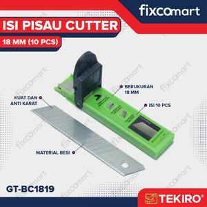 Promo TEKIRO Isi Cutter 18 Mm 10 Pcs - Jakarta Utara - Fixcomart ...