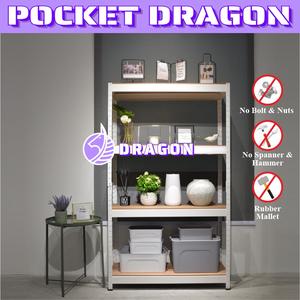 Jual Pocket Dragon Rak Besi Susun Serbaguna Rak Aquarium Rak Buku Kayu ...