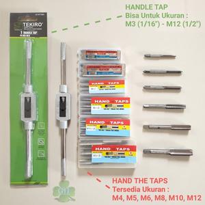Jual Hand the Taps Pembuat Drat Ulir Baut M4 M5 M6 M8 M10 M12 Handle ...