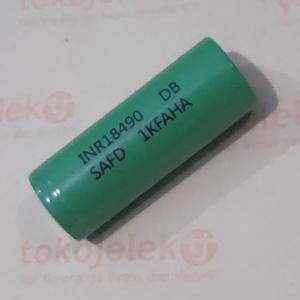 Jual SAFD 18490 DB 2000mAh 4A 2C Li-ion 3.6v Flat Top 18500 Original ...