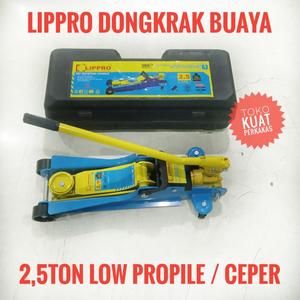 Jual Lippro dongkrak buaya low profile rotation 2,5ton biru kuning ...