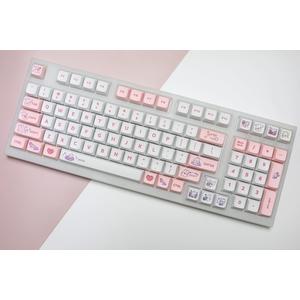 Jual KEYCAPS PBT RABBIT PINK XDA PROFILE SUBLIM MECHANICAL KEYBOARD ...