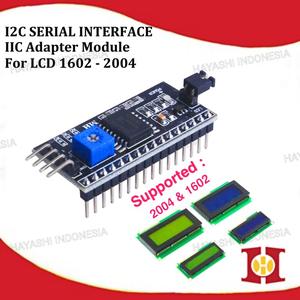 Jual IIC I2C Serial Interface For LCD 1602 to 2004 Backpack Board ...