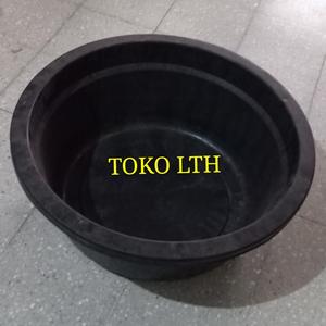 Jual BASKOM BAK KARET ANTI PECAH BULAT 70 CM / JOLANG HITAM BESAR ...