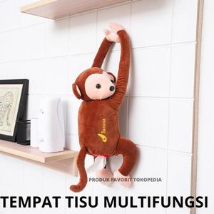 Jual Kotak Tempat Tissue Gantung Mobil Gambar Hewan Lucu Kartun Monyet ...