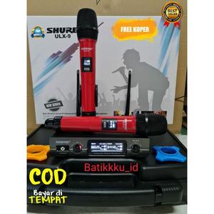Jual MIC WIRELESS SHURE ULX 9 WARNA MERAH ULX9 2 MIC HANDHELD FREE KOPER - Jakarta Barat ...