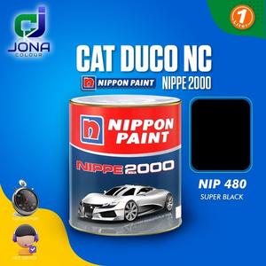 Jual Cat Duco Nippon Paint Nippe 2000 - 480 Super Black - 1 L - Kota ...