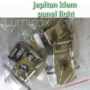 Jual mounting bracket lampu panel led / jepitan klem lampu downlight ...