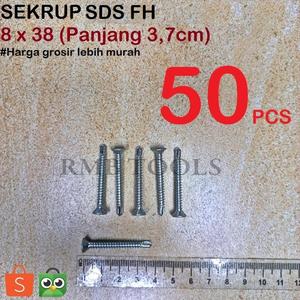 Jual SKRUP SDS FH 8x38 mm SEKRUP GRC KALSIBOARD ROOFING BAJA RINGAN ...