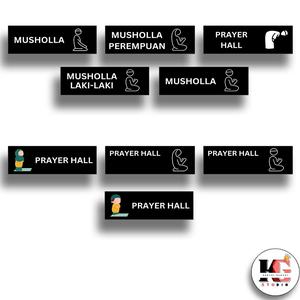 Jual Hiasan Dinding Penanda Musholla Tempat Sholat Sign Prayer Hall ...