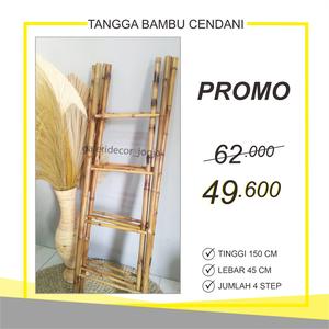 Jual TANGGA BAMBU CENDANI/TANGGA BAMBU 150CM/ CENDANI BAMBOO LADDER ...
