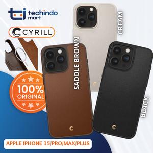 Jual Case iPhone 15 Pro Max Cyrill Kajuk MagSafe Leather Cover Casing ...