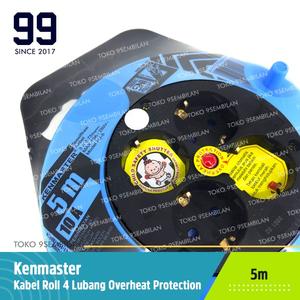 Jual READY Kenmaster Kabel Roll 4 Lubang Panjang 5 Meter Child Safety ...