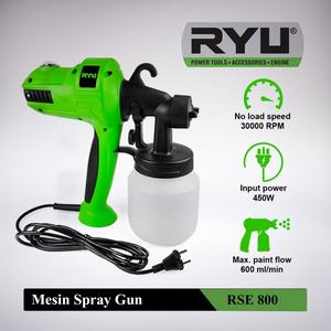 Jual Ryu Elektric Spray Gun RSE800 450 Watt Semprot Cat Listrik ...