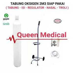 Jual Tabung Oksigen 2m3 2 Kubik Lengkap isi regulator nasal Siap - Jakarta Pusat ...