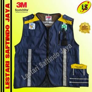 Jual [Best Seller] Rompi Safety Dinas Pu Kerah/Rompi Kombinasi Free ...