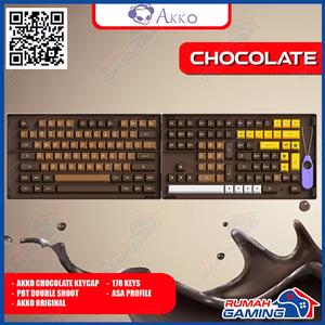 Jual KEYCAP - KEYCAPS - ASA - AKKO CHOCOLATE - PBT DOUBLE SHOT - 178 ...