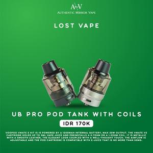 Jual Lost Vape UB PRO Pod Tank 5ML with 2 Coils 100 Authentic by ...