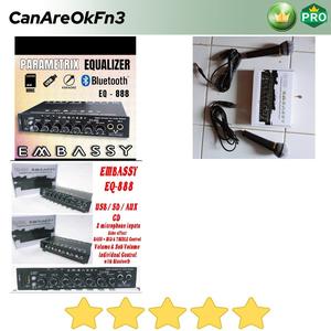 Jual ed PARAMETRIK EQUALIZER PLUS USB MP3 BLUETOOTH PRE AMP EMBASSY EQ 8 s - Parametrik ...