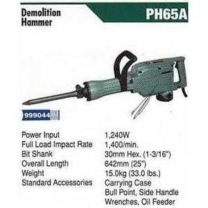 Jual Jack Hammer HITACHI PH 65 A Demolition Hammer With Hexagon 30mm ...