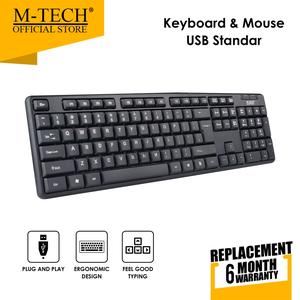 Jual /BEST\ Keyboard USB Standar M-Tech Original for PC Laptop Android ...
