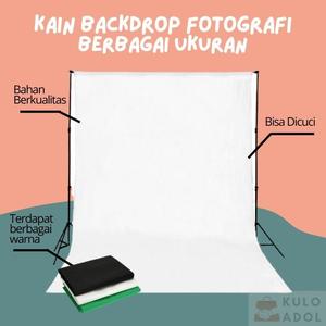Jual Kain Background Foto Studio Backdrop Fotografi Putih Green Screen ...