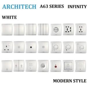 Jual Outlet Module DATA CAT 6 ARCHITECH INFINITY WHITE Colokan RJ45 Cat ...