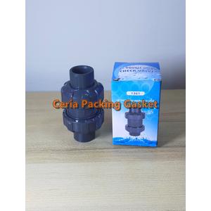 Jual Double Union Check Valve 1/2 inch PVC / Ball Check Watermur Socket ...