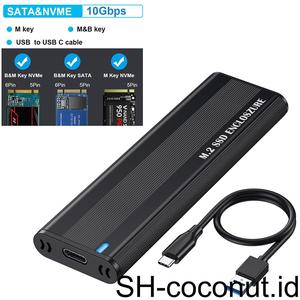 Jual [Coco]M2 Ssd Enclosure Case NVME SATA Dual Protocol Hard-Disk ...