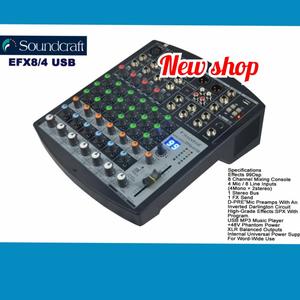Jual MIXER SOUNDCRAFT EFX 8/4 USB 8 CHANNEL - Kota Semarang - PT AJI ...