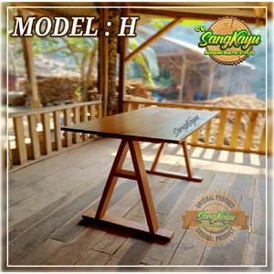 Jual Meja kayu minimalis Meja kerja Meja belajar Wooden table Meja ...