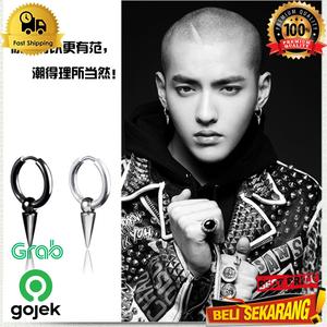 Promo Anting Jepit Magnet Tanpa Tindik / Anting Hitam Pria Tindik Kpop ...