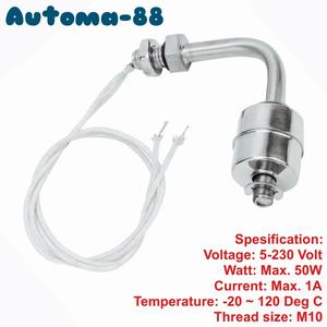 Jual Water Sensor Level Air Arduino Float Switch Stainless Steel Type L ...