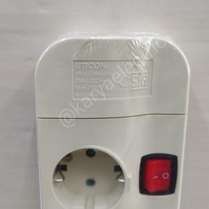 Jual STOP KONTAK UTICON 6 LUBANG SAKLAR MASING2 TANPA KABEL ST-8682 SN ...