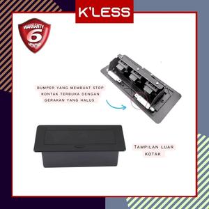 Jual Stop Kontak Meja Meeting Tanam 3 Socket Soft Touch Pop UP System ...