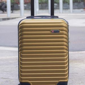 Jual ASLI Koper Fiber Koper 18 inch Kabin Koper Keluarga Motif Garis ...