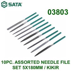 Jual Kikir 5 X 180mm 03803 10Pcs Assorted Needle File Set Sata Tools ...