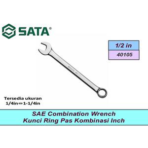 Jual Kunci Ring Pas Kombinasi Inci 40105 Combination Wrench 1/2" Sata ...