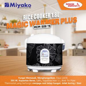 Jual Terbagus Miyako Rice Cooker 1.8 Liter Magic Warmer Plus Miyako Mcm ...