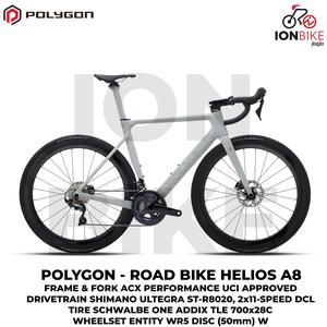 Jual Sepeda Balap Polygon 700c Helios A8 Carbon Roadbike Disc Brake 700 ...