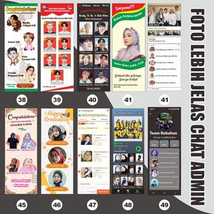 Jual cetak spanduk wisuda dengan tiang x banner bahan flexy 280gsm ...