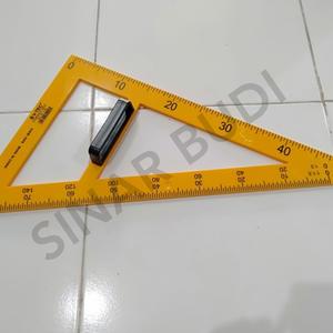 Jual trA376 penggaris segitiga plastik besar whiteboard siku siku ...