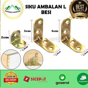 Jual Siku L (Besi) / Siku Rak Verseng (Besi) 3cm isi 150 pcs - Jakarta ...